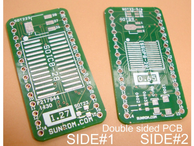 Universal SMD to DIP Adapter PCB [4333] Sunrom Technologies