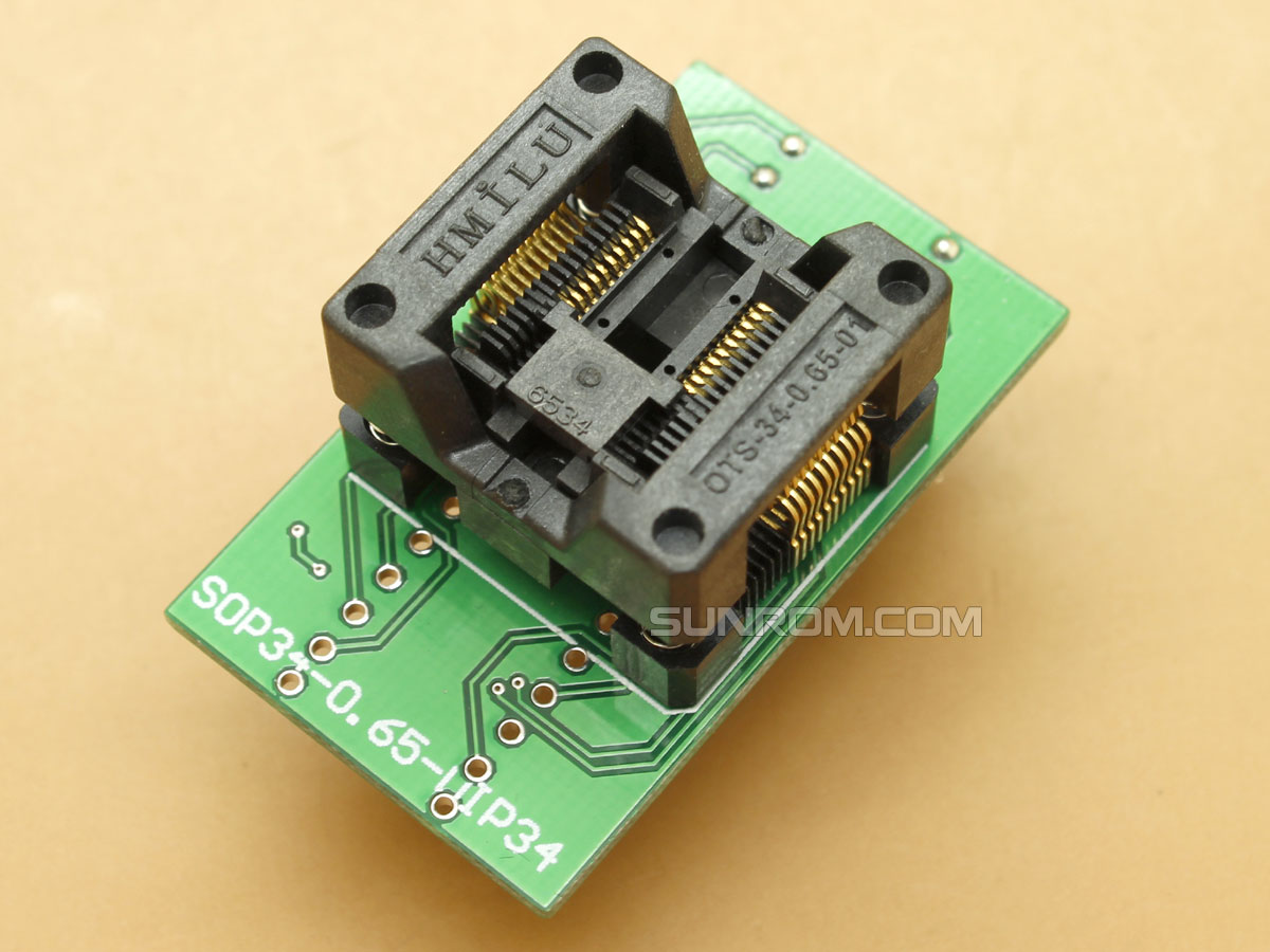 TSSOP20 SSOP20 - 0.65mm - Body 5.3mm - ZIF Socket [5428] : Sunrom ...